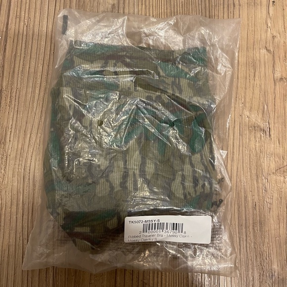 Tribe Kelley | Tops | Tribe Kelley X Mossy Oak Ribbed Traveler Bra In ...